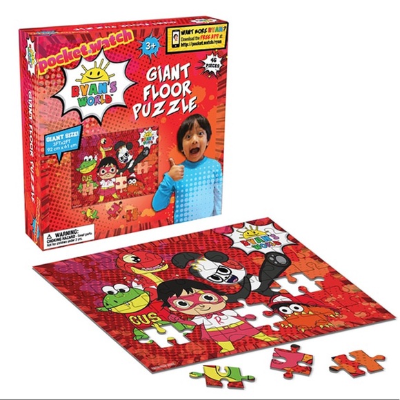 Ryan’s World | Toys | New Ryans World Giant Floor Puzzle 46 Pieces ...